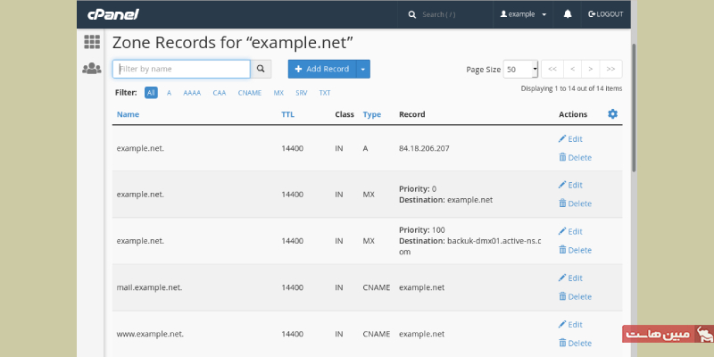 آموزش مدیریت دامنه در cPanel - مجله مبین هاست